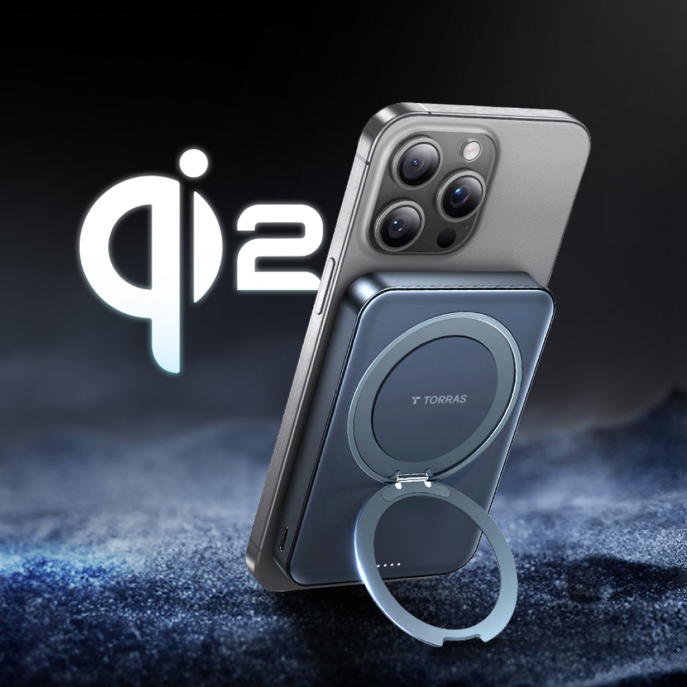 Ostand Qi2 10000mAh MagSafe 磁吸旋轉支架行動電源｜TORRAS 圖拉斯台灣官方網站
